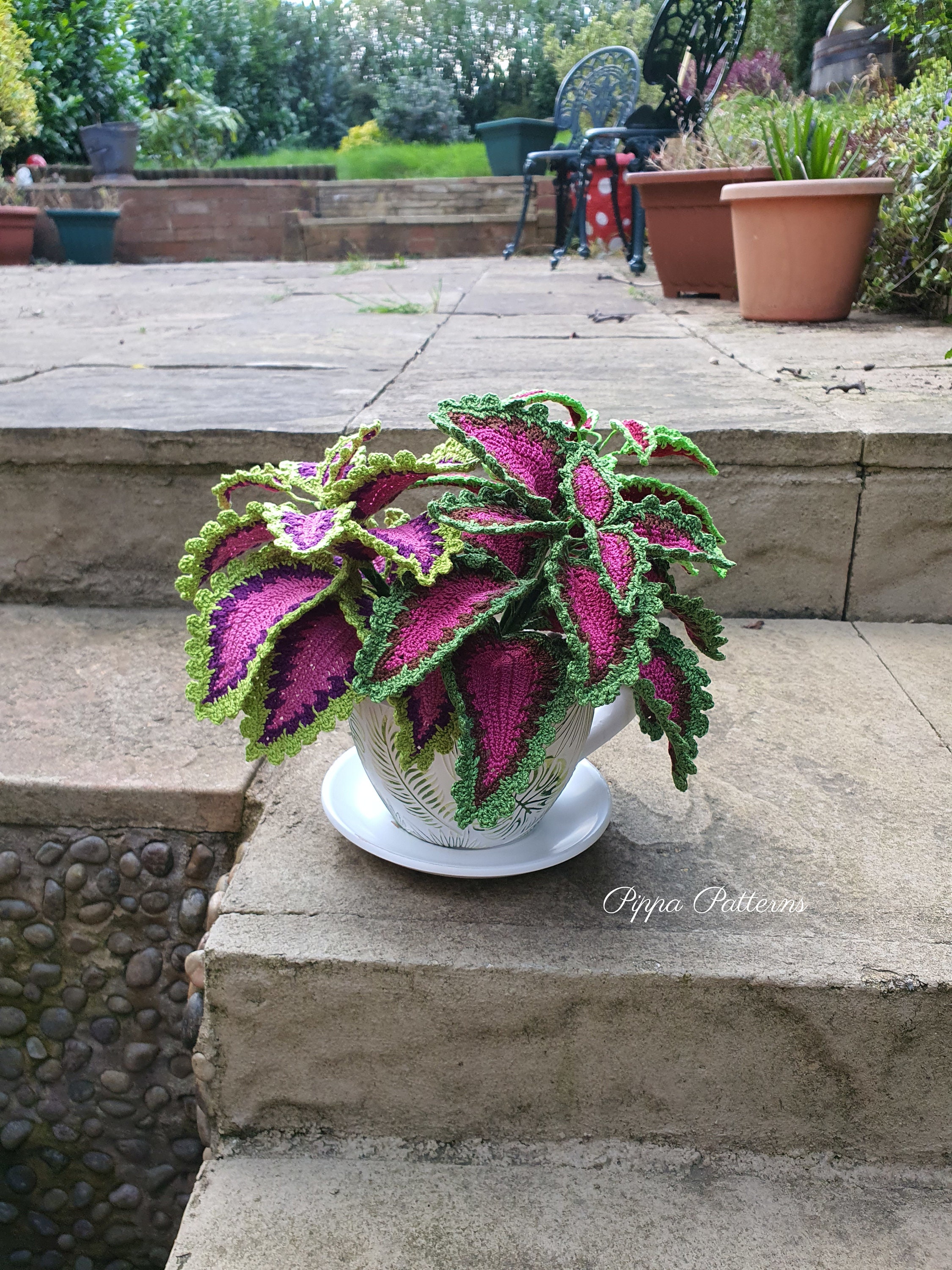 Crochet Coleus Pattern Photo Tutorial Crochet Coleus Plant - Etsy Australia