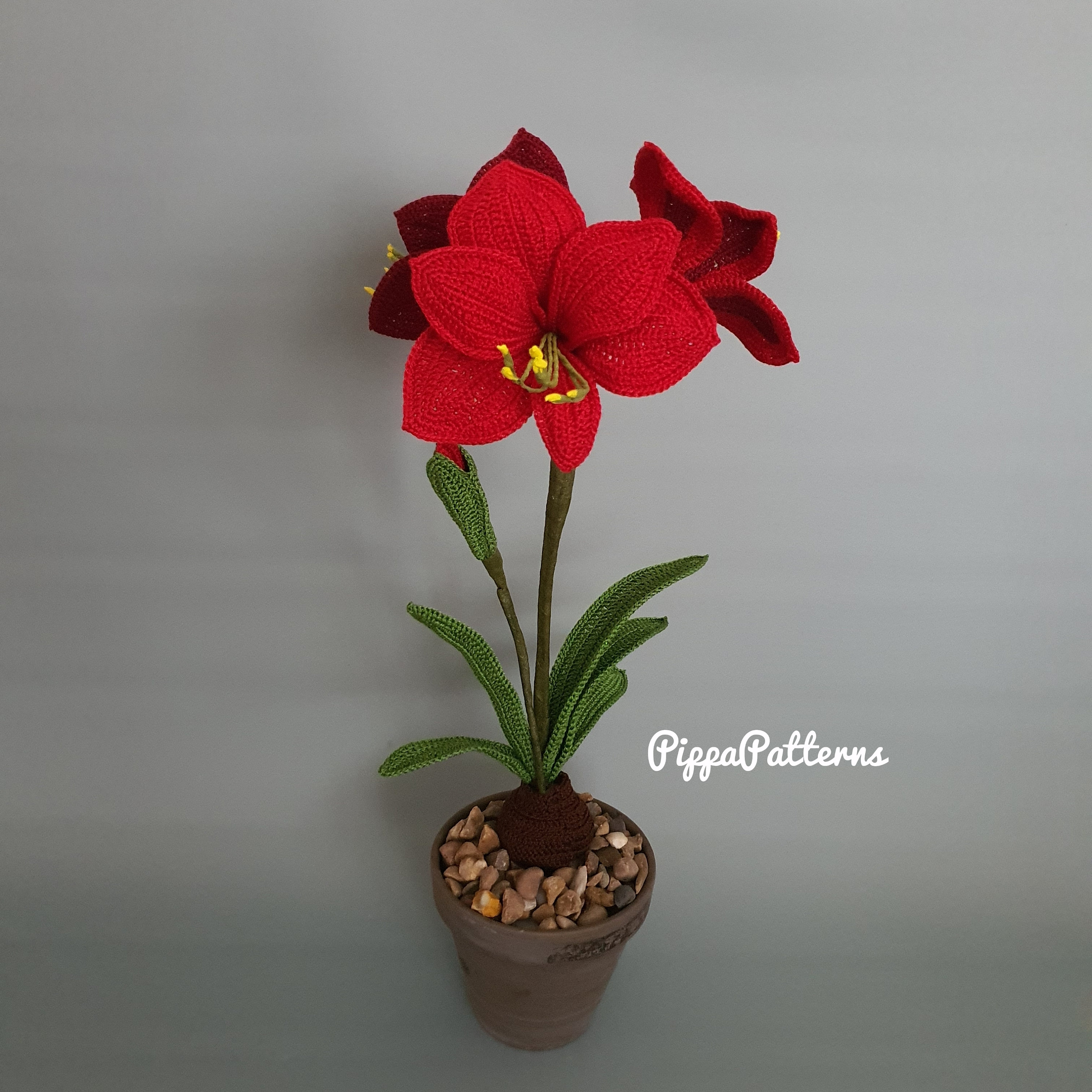 Amaryllis Crochet Pattern Photo tutorial | Etsy