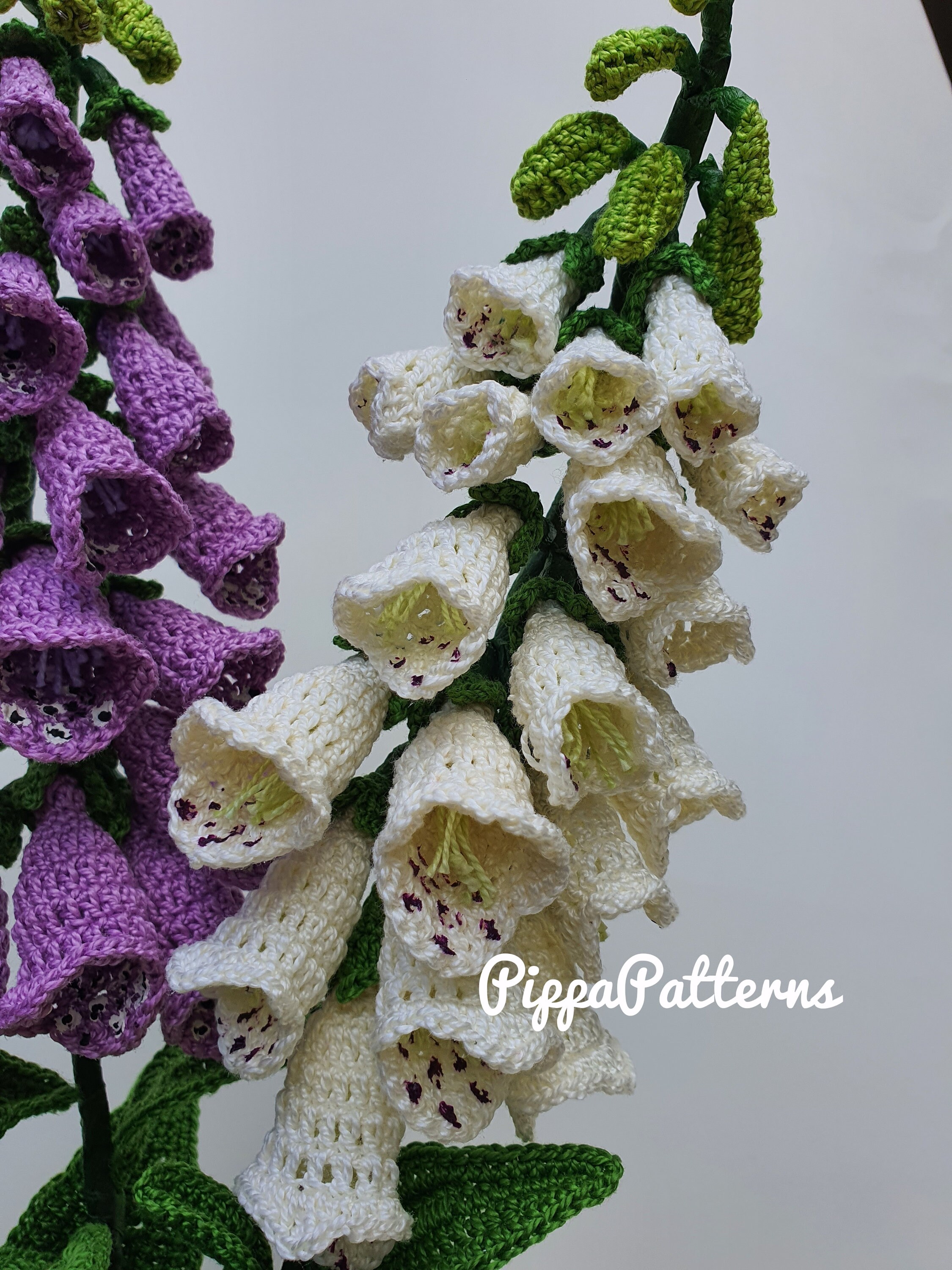 Crochet Foxglove Pattern Crochet Flower Pattern Photo | Etsy