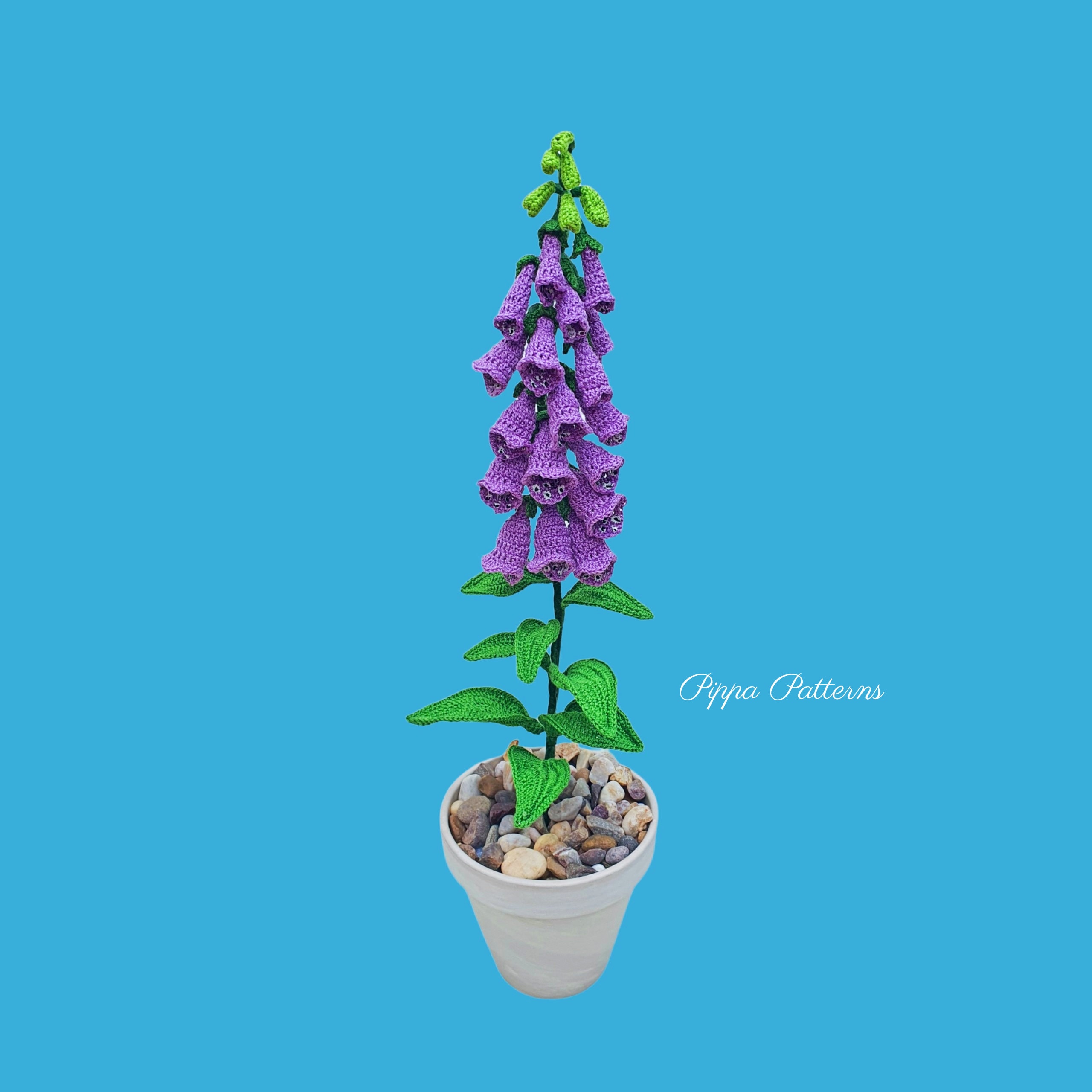 Crochet Foxglove Pattern - Crochet Flower Pattern - Photo Tutorial ...