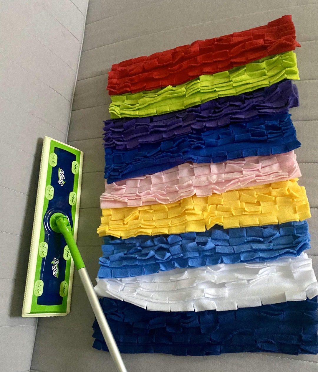 XL Fleece Dry Dusting Mop Pads Fit Swiffer XL Sweeper Mops - Reusable ...