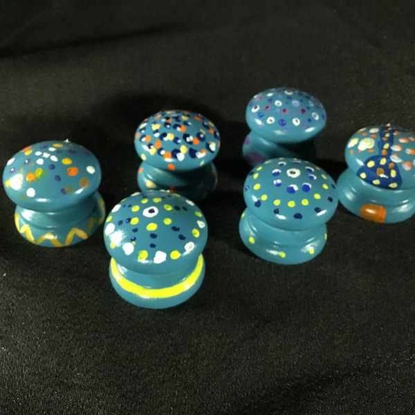 Painted Drawer Knobs - Etsy