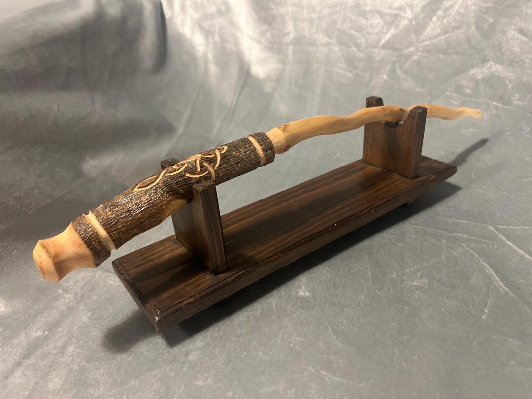 14” Hawthorn Wand With Celtic Cross - Etsy