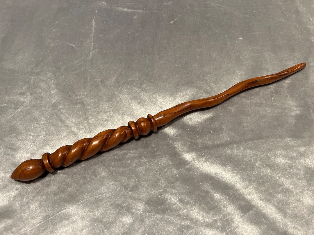 16 Reclaimed Cherry Wand With Braided Handle. - Etsy
