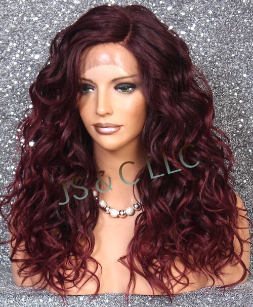 Human Hair Blend Full Lace Front Wig Luscious and Naturel Hand Tied ...
