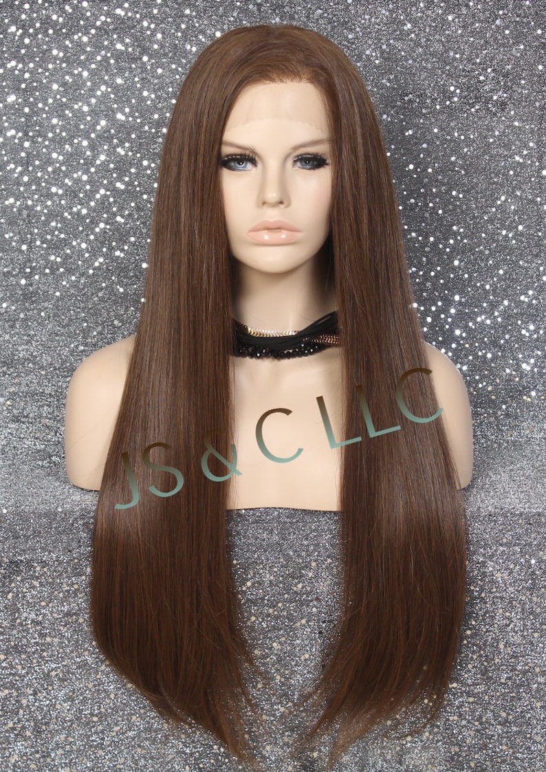 Free Part Full Soft Swiss HUMAN HAIR BLEND Lace Front Wig Heat | Etsy