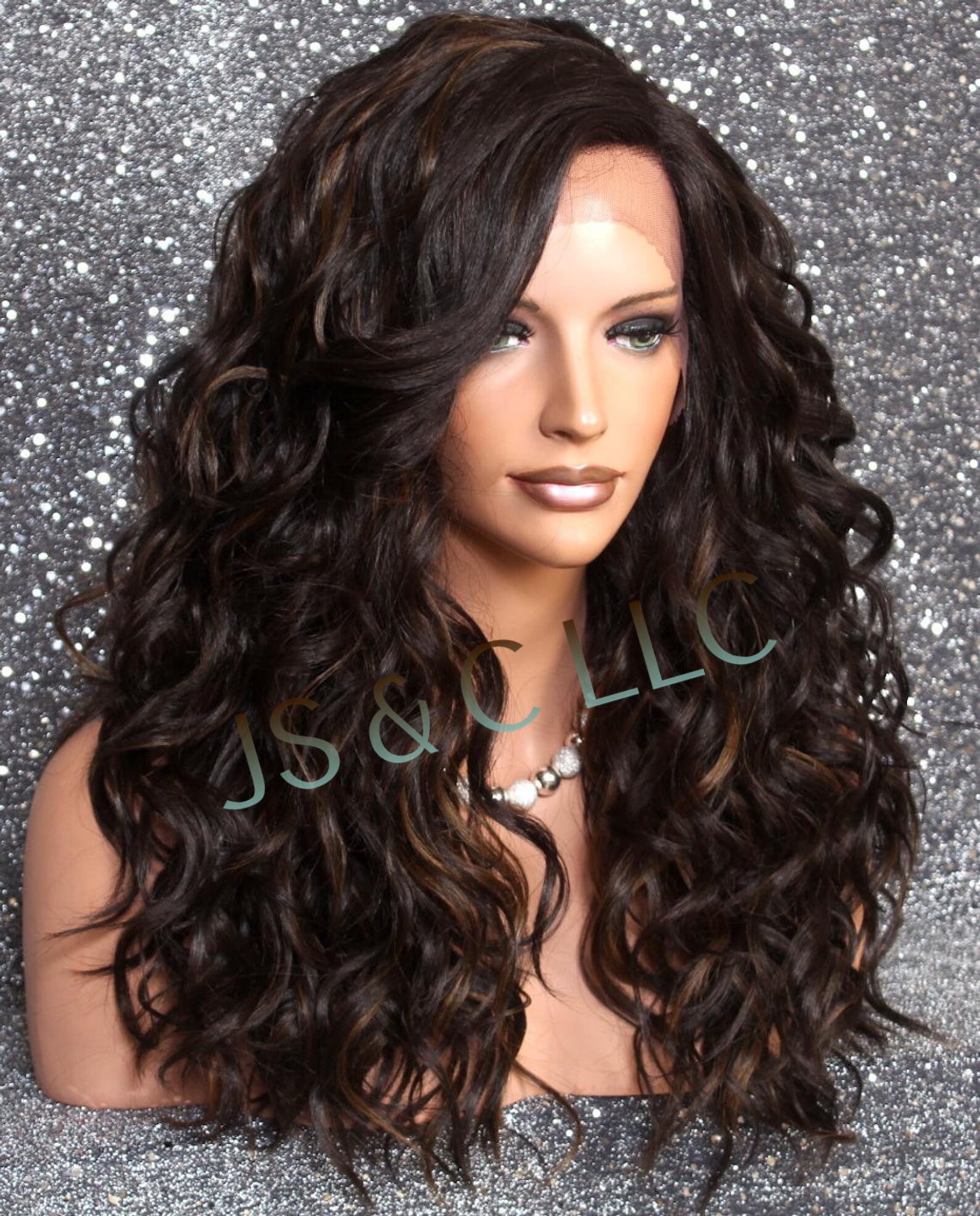 Human Hair Blend Full Lace Front Wig Luscious and Naturel Hand Tied ...
