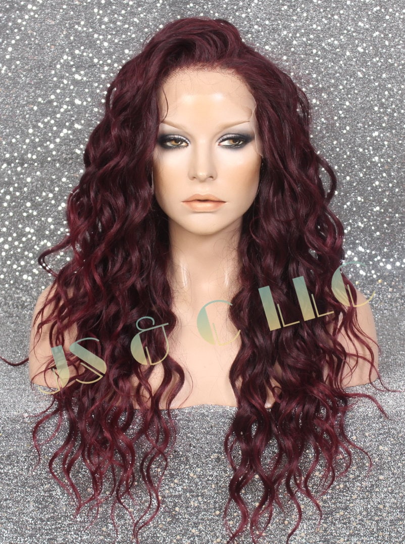 FREE PART Full Soft Swiss Human Hair Blend Lace Front Wig Heat Safe ...