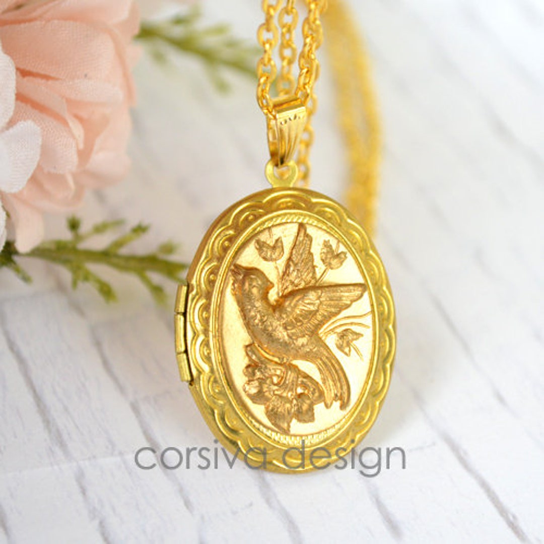 Brass Phoenix Bird Locket Charm Photo Necklace - Etsy Brass Phoenix Bird Locket Charm Photo Necklace - Etsy