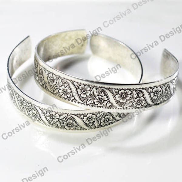 Floral Cuff Bracelet - Etsy