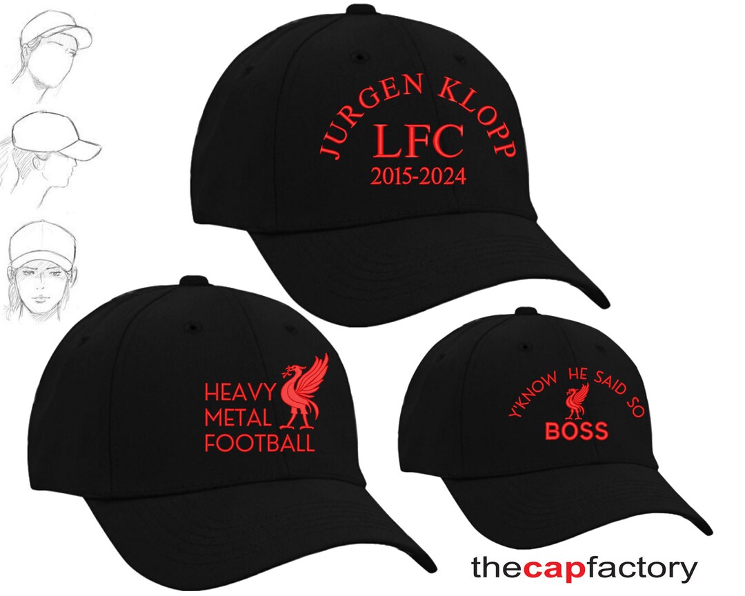 Adult Cap Liverpool Klopp Unisex Coach UK Team Football Embroidered - Etsy