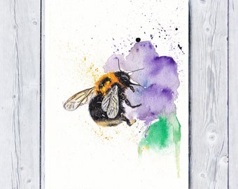 Bee art | Etsy