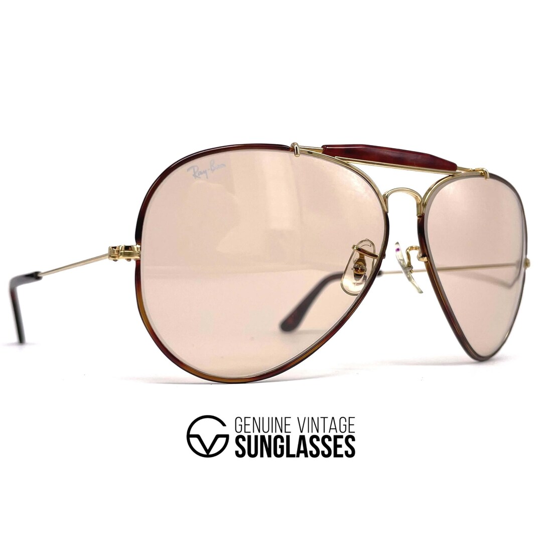 NOS Vintage RAY-BAN Outdoorsman tortuga Bausch & Lomb Sunglasses U S A ...