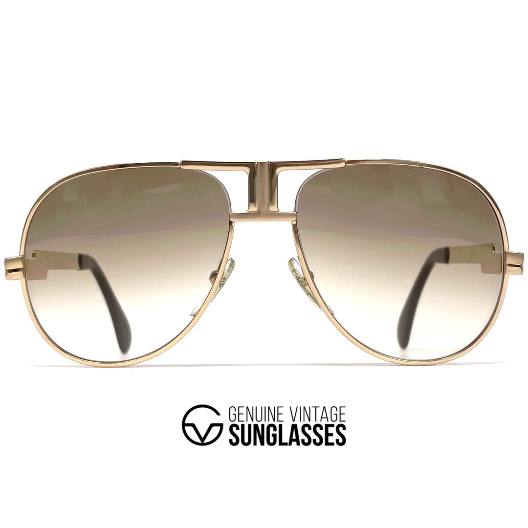 NOS Vintage CAZAL 702 Sunglasses W.germany '70s Large ORIGINAL Gold ...