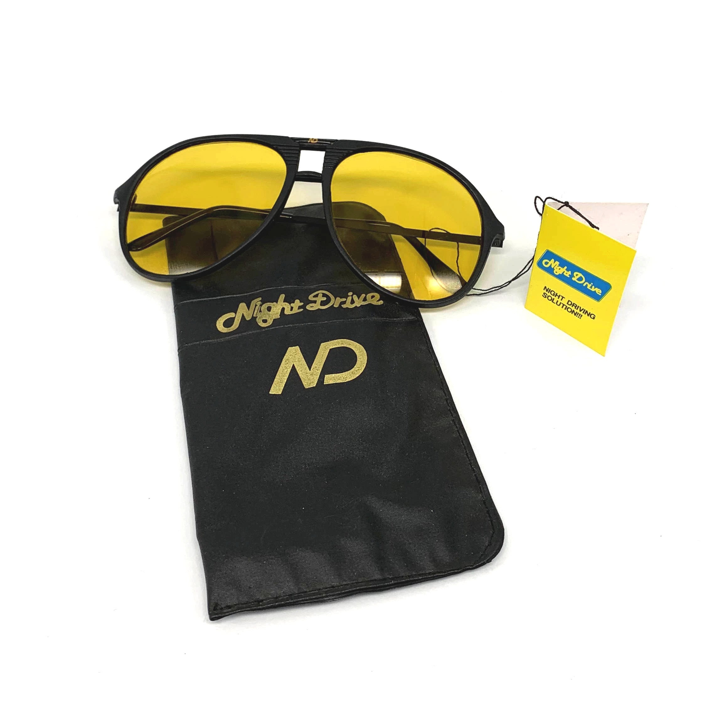 NOS vintage AMBER VISION Night Drive sunglasses | Etsy