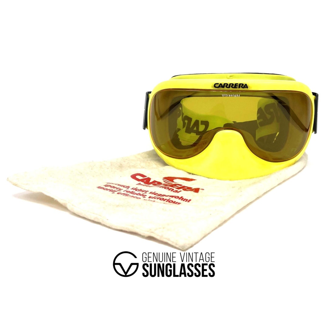 Vintage CARRERA 5048 aero Ski Goggles 80's Austria Ultra Rare Yellow - Etsy