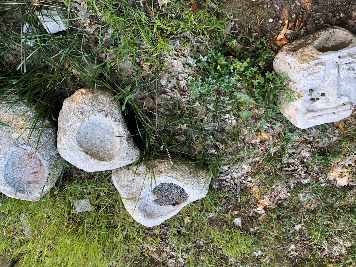Boulder Bird Bath - Etsy