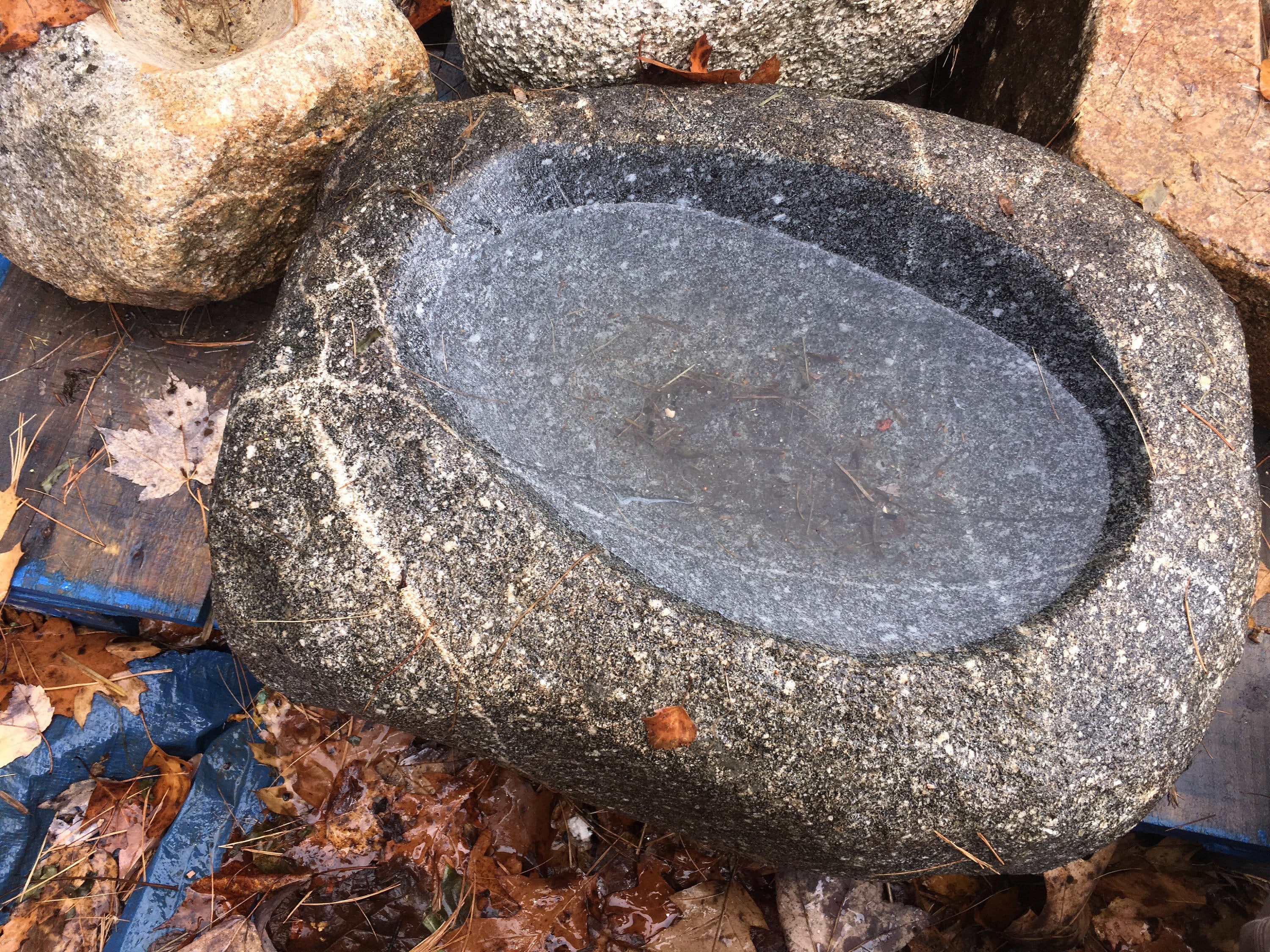 Boulder Bird Bath - Etsy