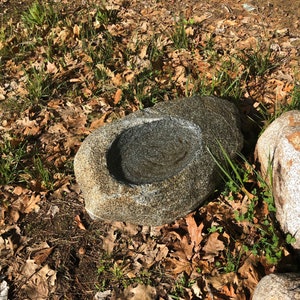 Boulder Bird Bath - Etsy