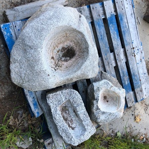 Boulder Bird Bath - Etsy