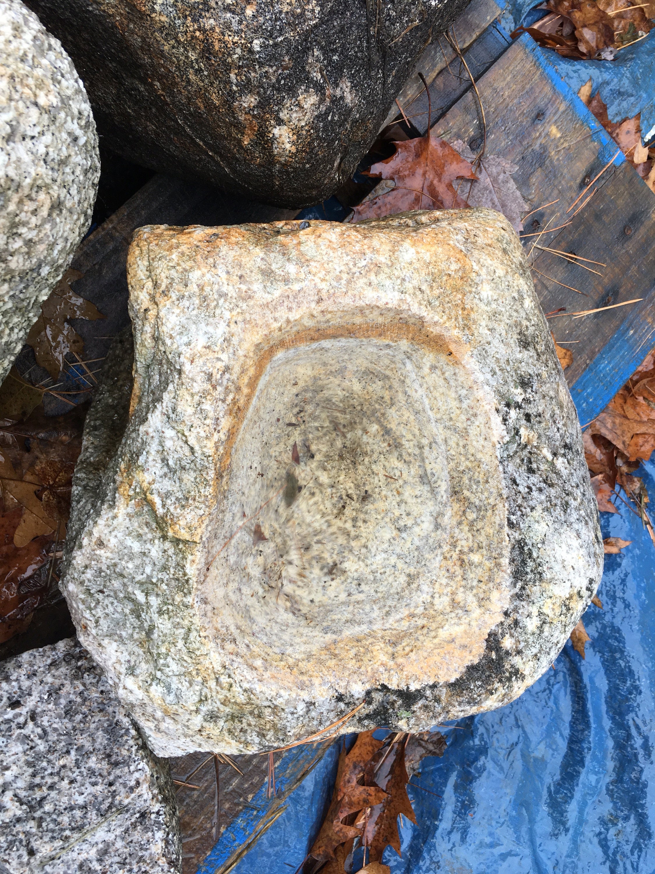 Medium Sized Boulder Birdbath - Etsy