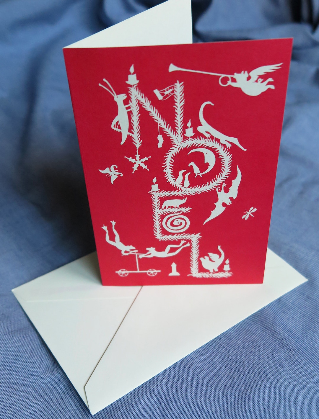 Edward Gorey Christmas Greetings Card - Noel - Cape Cod Charity VINTAGE ...