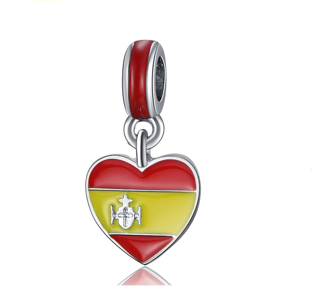 Flag of Spain Charm Spain Flags Charms European Beads - Etsy