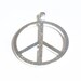Peace Sign Charm Pendant Rhinestone Peace Sign Charm Large - Etsy
