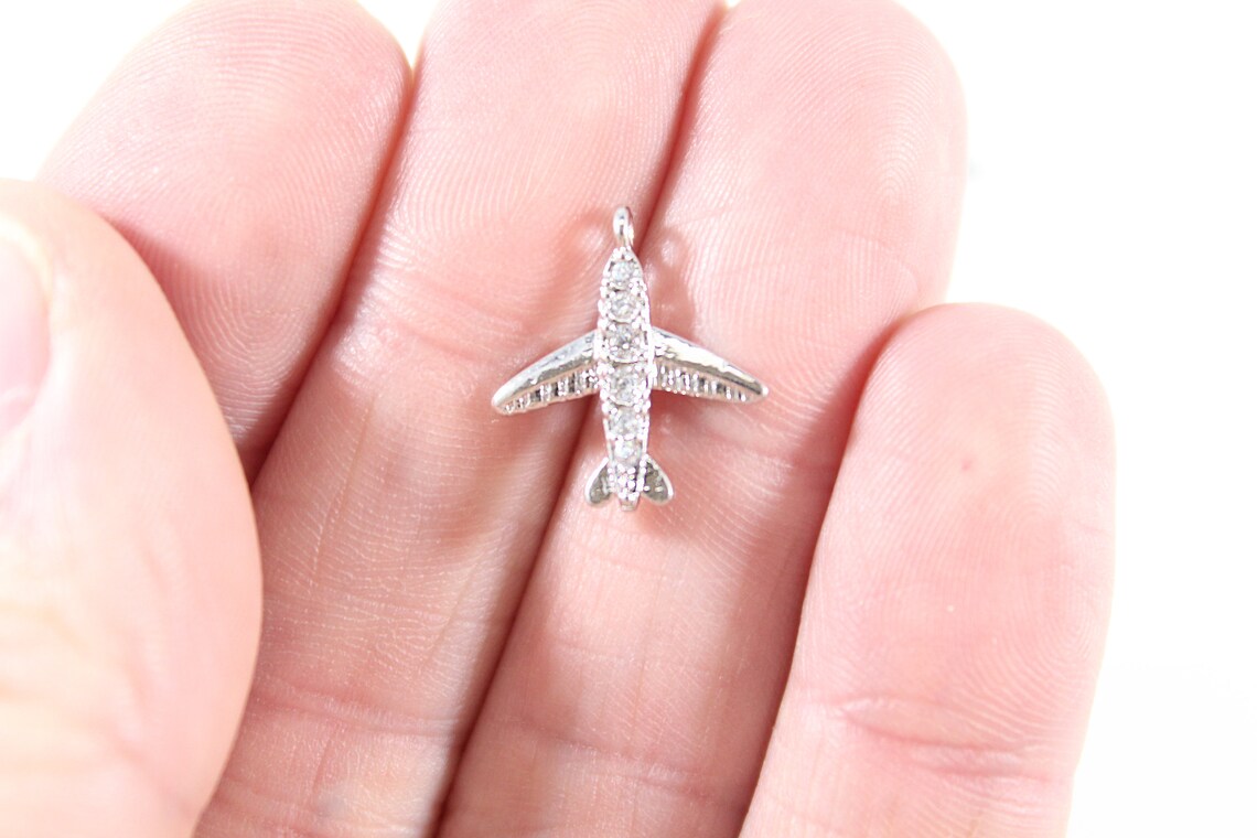 3 Airplane Charm Airplane Charms Airplane Pendant Travel | Etsy