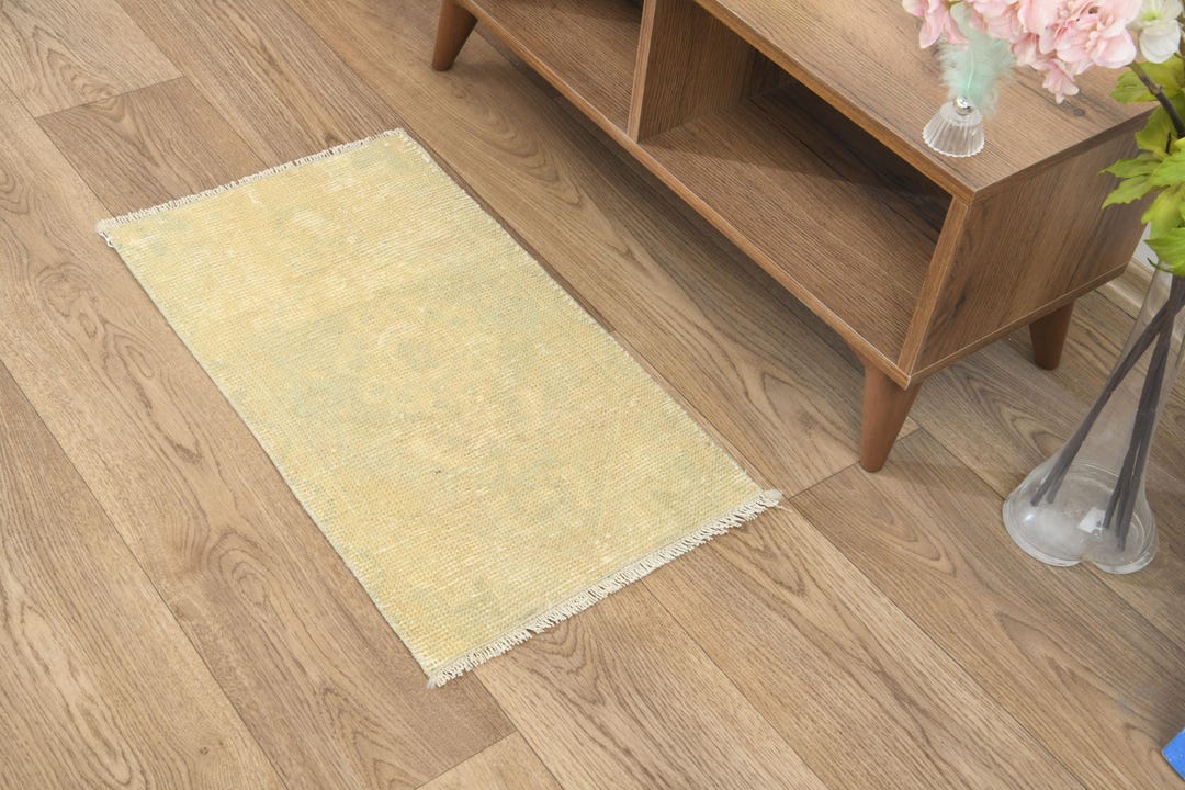 2x3 Ft Small Turkish Rug, Faded Oushak Rug, Handmade Wool Accent Rug ...