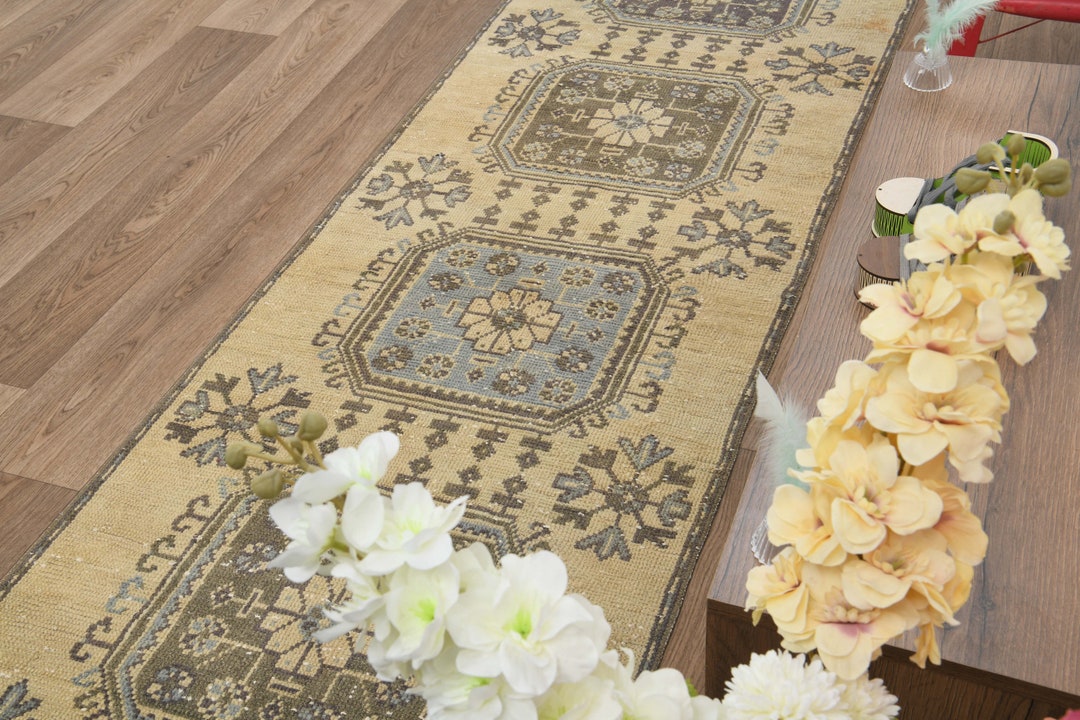 3x11 Runner Rug,3x11 Turkish Rug,3x11 Vintage Rug,vintage Handmade Rug ...