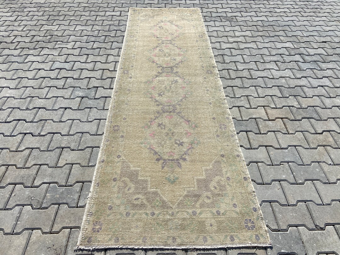 3x10 Runner Rug,oushak Runner Rug,vintage Runner Rug,3x10 Rug,turkish ...