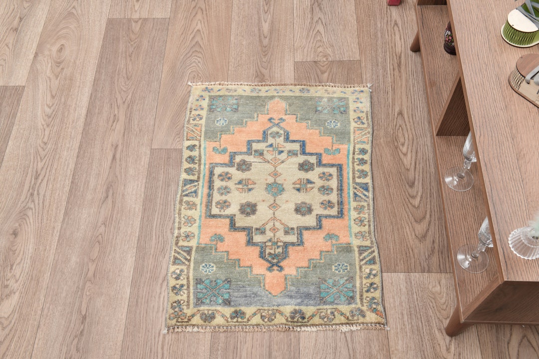 2x2 Rugbathroom Rugvintage Handmade Rug2x2 Turkish Rug2x2 - Etsy