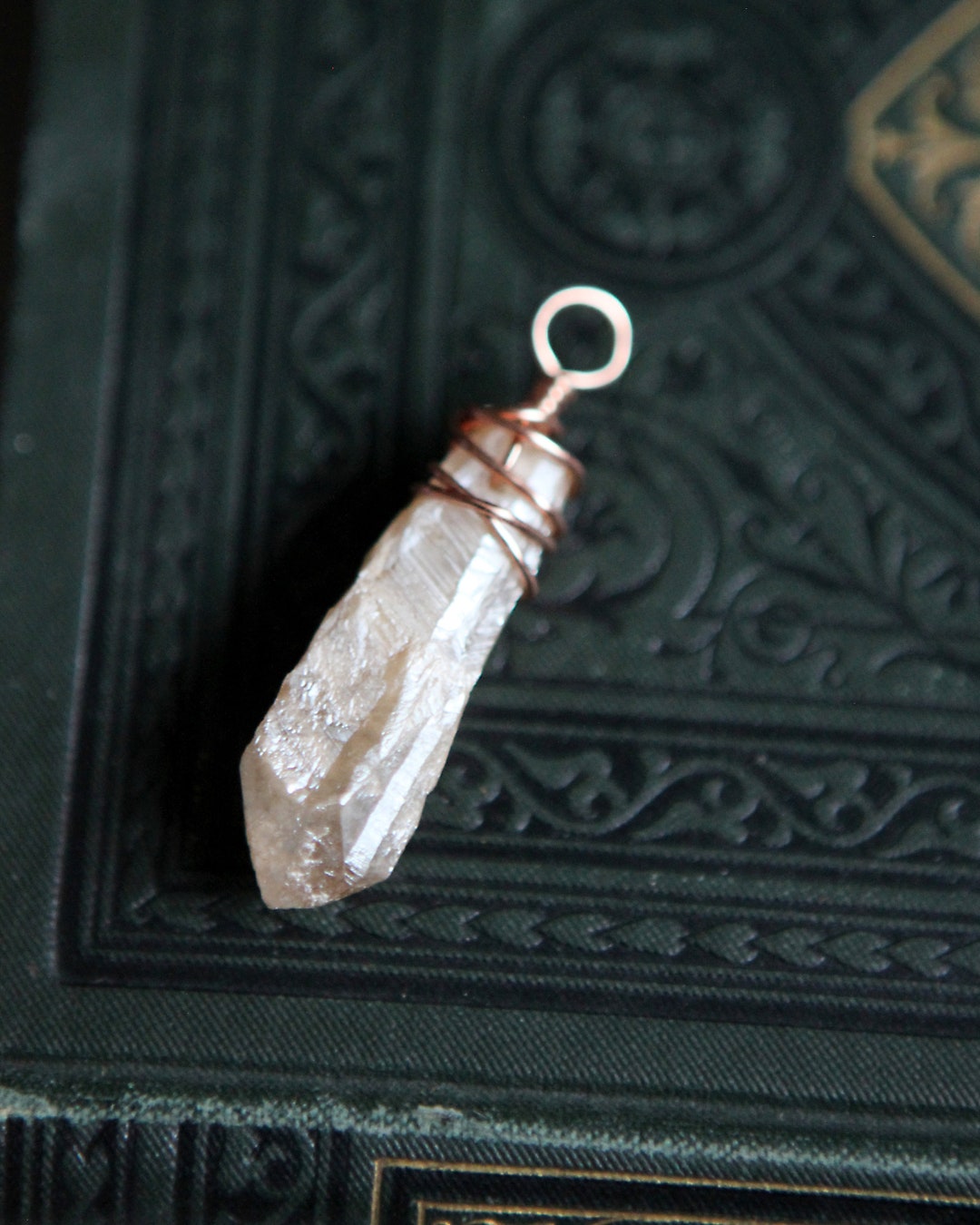 Scepter Quartz - Titanium Coated Champagne Metallic - Wire Wrapped With ...