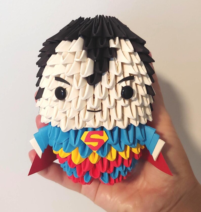 3D Origami DC Superheroes - Etsy