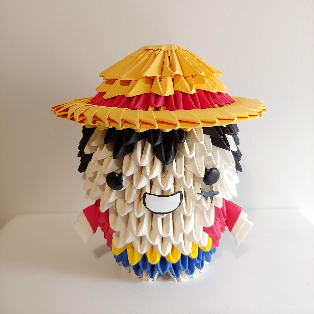 3D Origami Luffy - Etsy