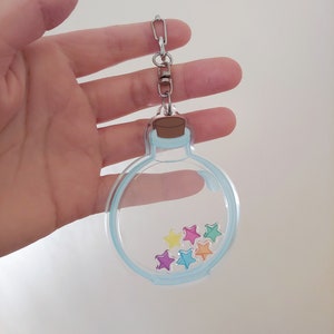 Bottled Stars Shaker Charm/keychain - Etsy