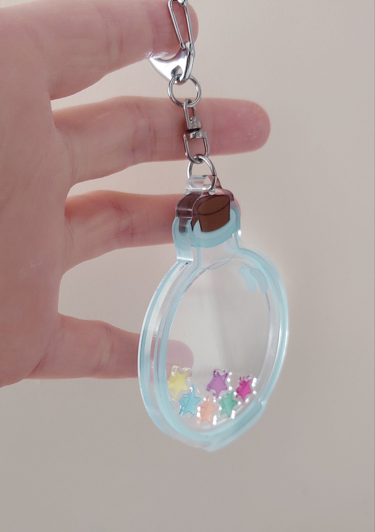 Bottled Stars Shaker Charm/keychain - Etsy