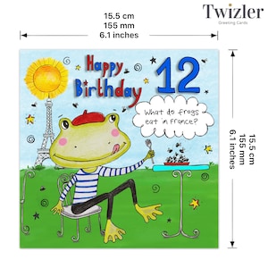 12th Birthday Card - Funny Joke Childrens Birthday Card - Age 12 ...