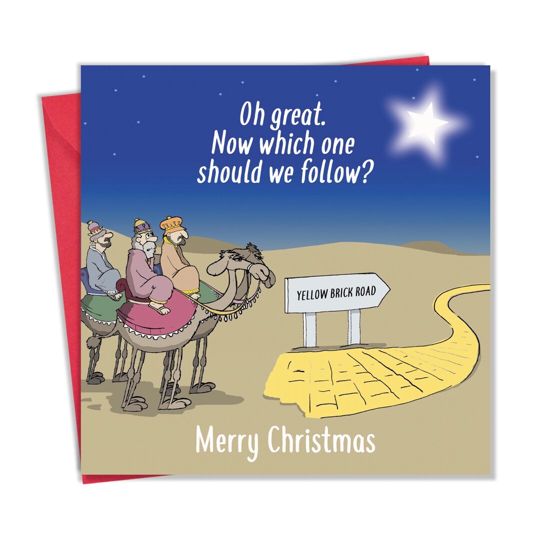 Funny Christmas Card Wise Men Confusion - Merry Christmas Card Funny ...