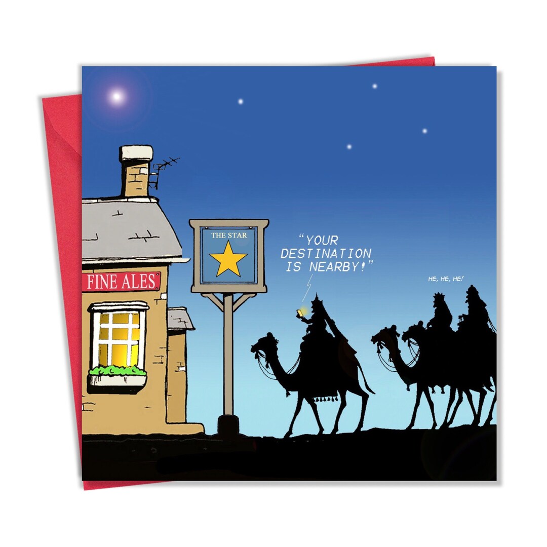 Funny Christmas Card 3 Wise Men Joke - Merry Christmas Card Funny ...