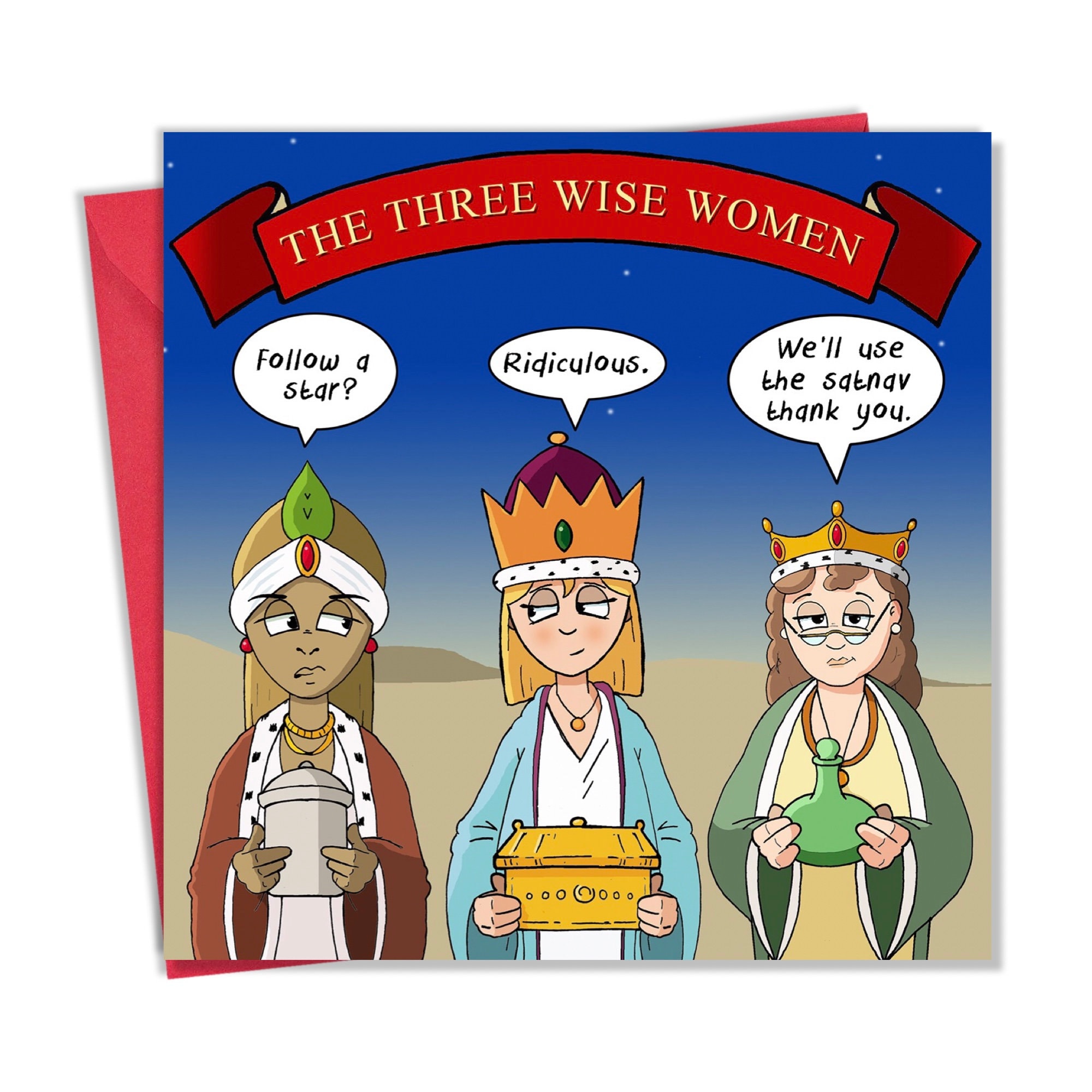 Three Wise Women Cartoon Clipart
