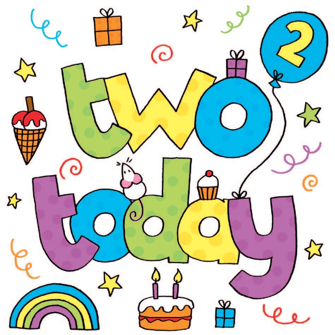 2nd Birthday Card for Boy or Girl Second Birthday Card Girl - Etsy UK