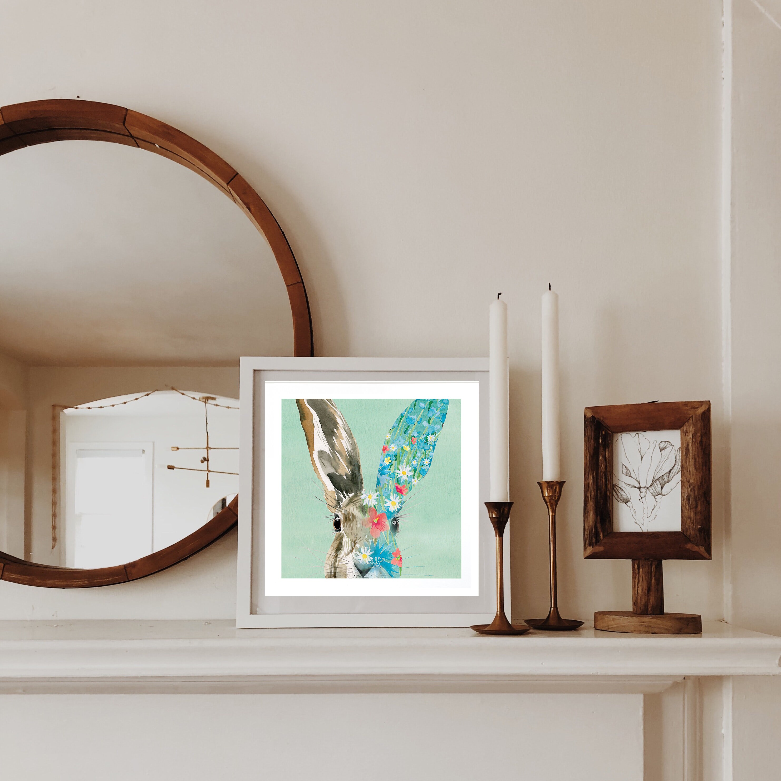 Hare Print Hare Gifts Hare Wall Art Animal Print - Etsy UK