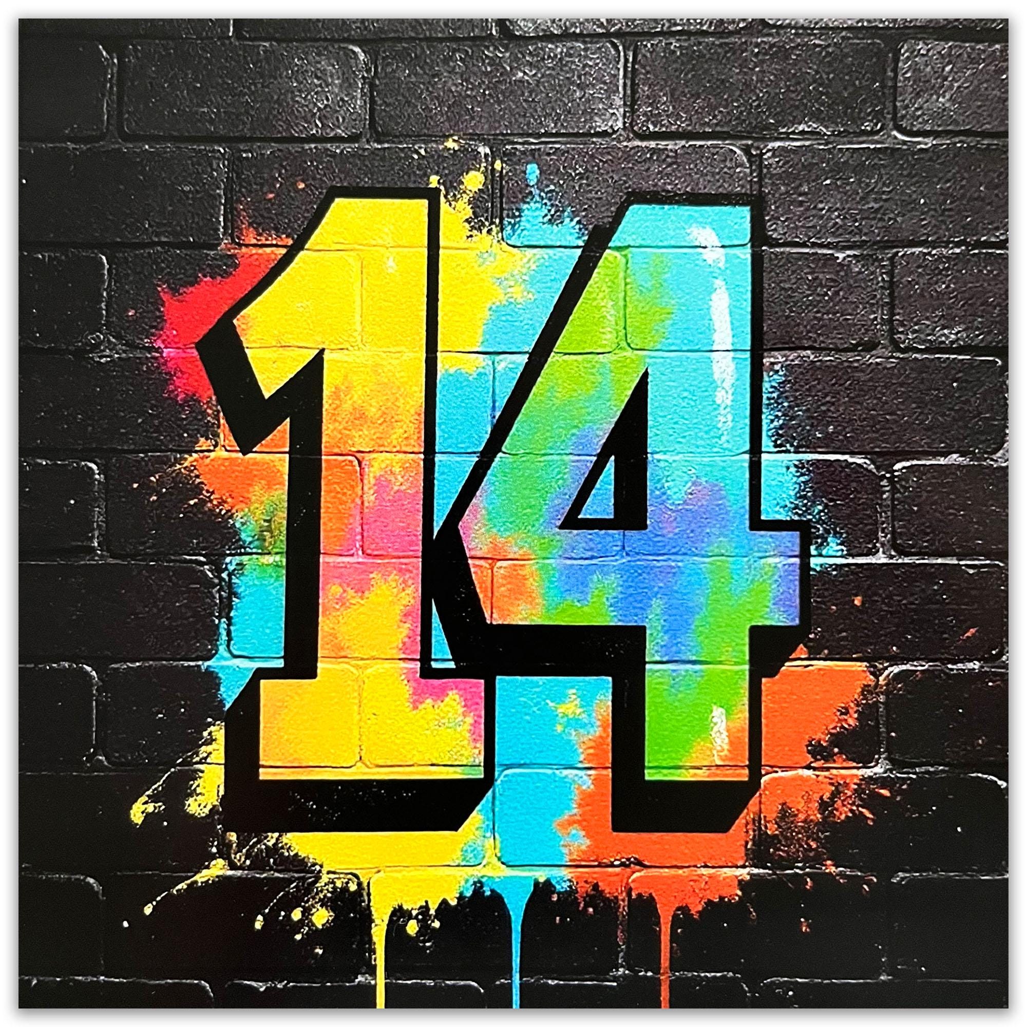 14th Birthday Card for Boys - Graffiti Design - Age 14 Year Old ...