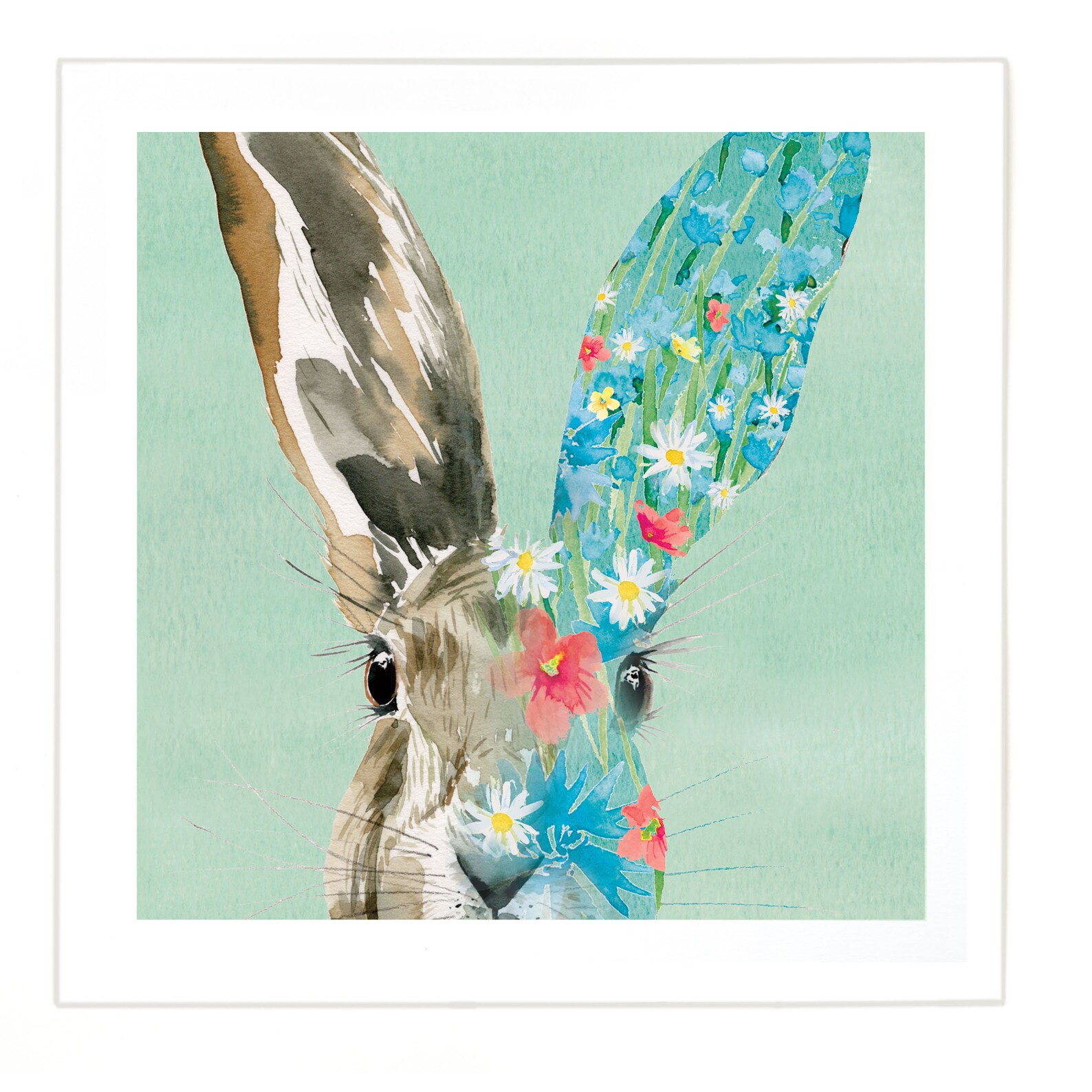 Hare Print – Hare Gifts – Hare Wall Art - Animal Wildlife Art Print ...