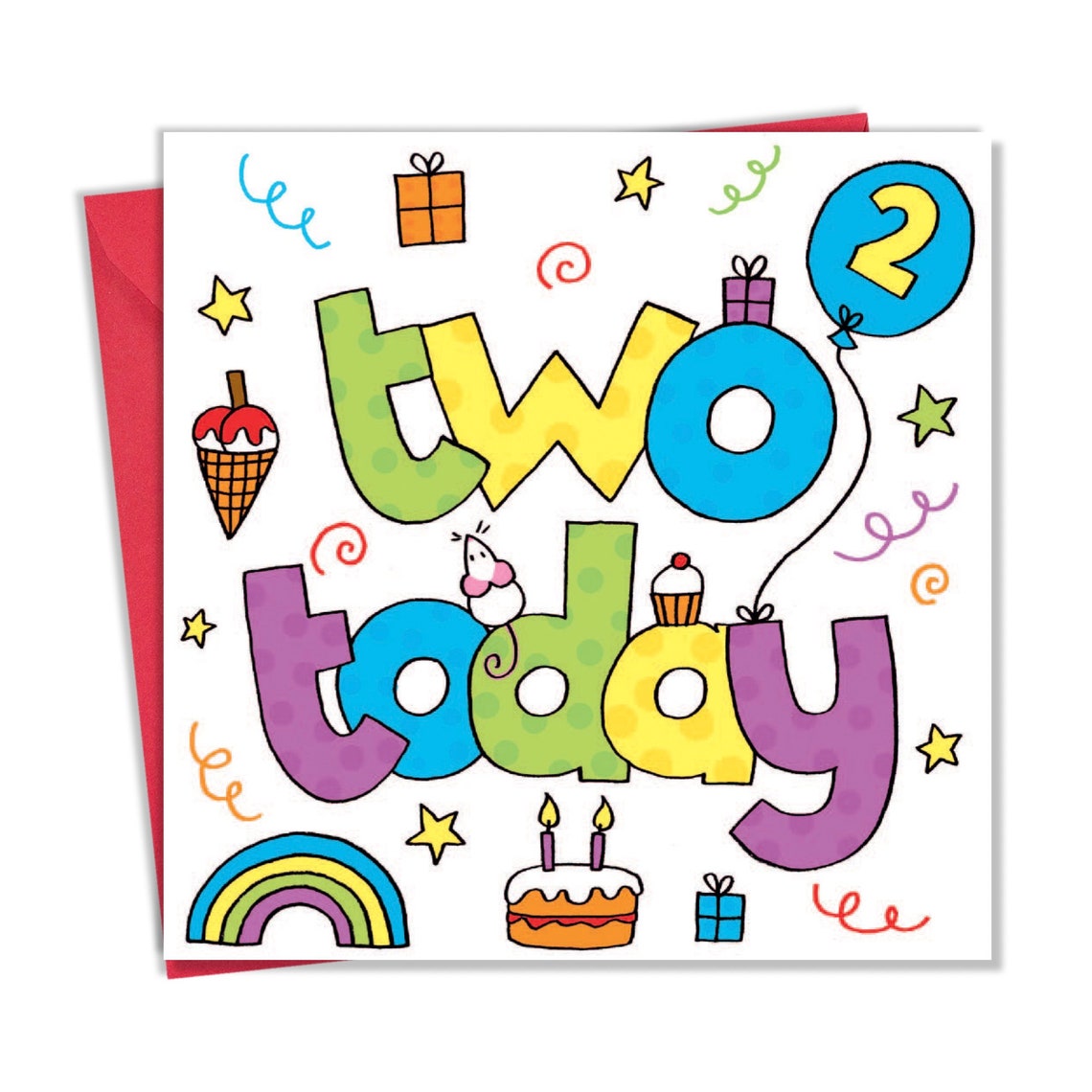 2nd Birthday Card for Boy or Girl Second Birthday Card Girl - Etsy UK