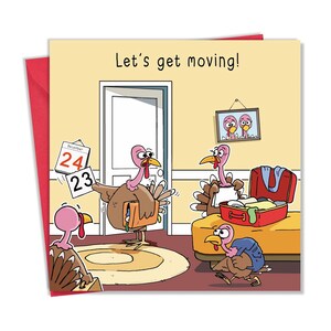 Funny Christmas Card Turkey Escape - Merry Christmas Card Funny - Xmas ...