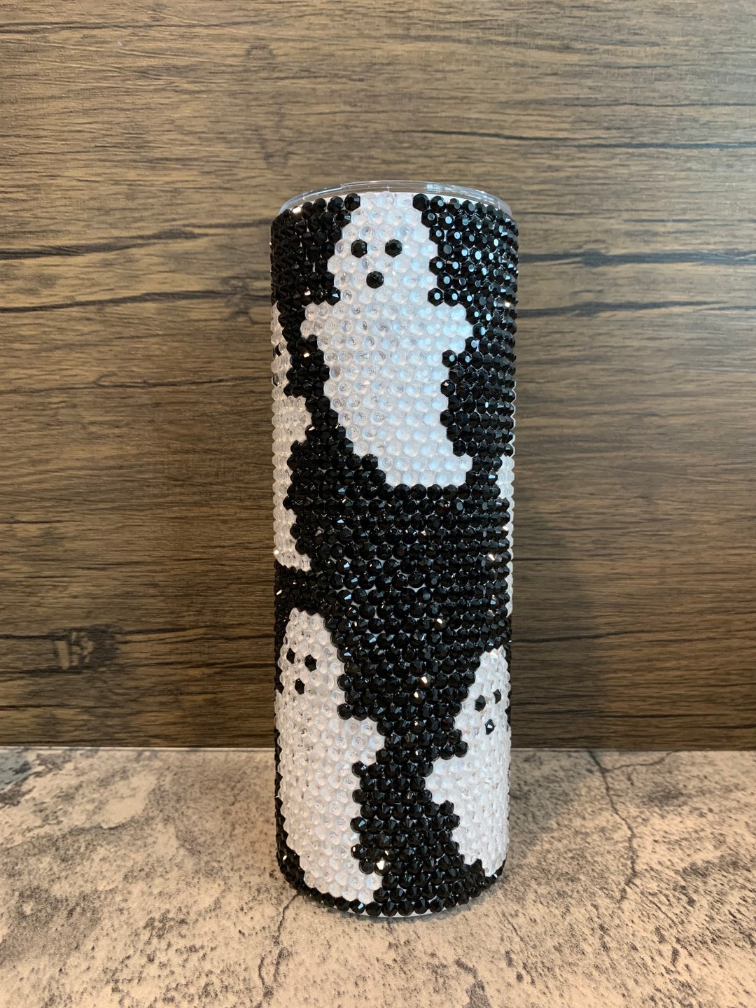 20 Oz Bling Rhinestone Ghost Glow in the Dark Tumbler****orders Placed ...