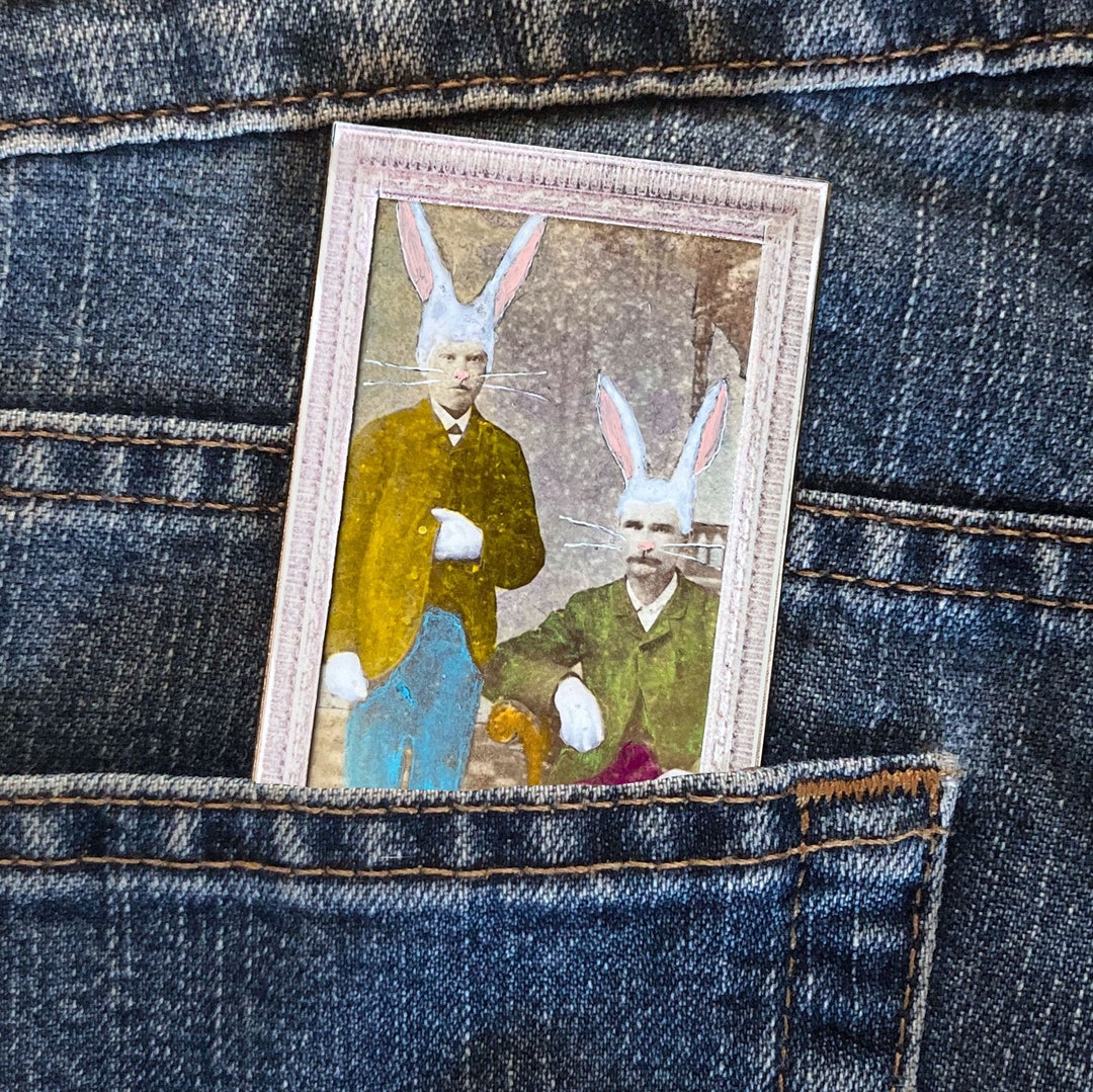 Mini Mixed Media People Who Look Like Their Pets Original Painted Photo ...